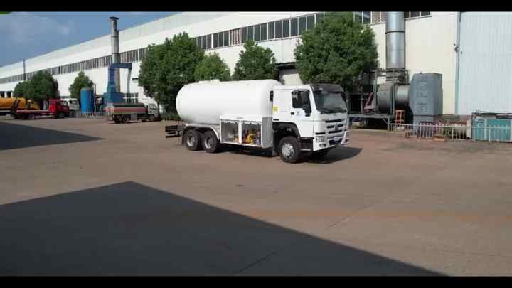 HOWO 5000L Congo LPG Distribution Propane Gas Cylinder Refueling Tanker ...