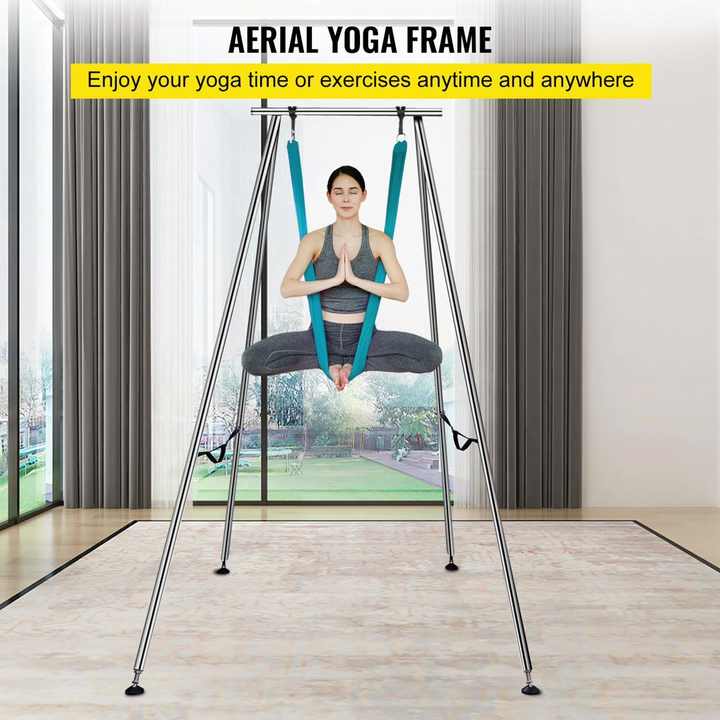 Ayarlanabilir yükseklik Yoga Stand Fitness hava kulesi için Yoga hamak ...