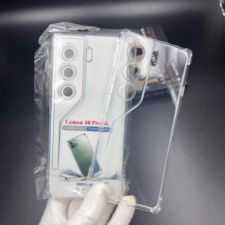 For Tecno Camon 40 Pro TPU Shockproof Transparent Mobile Phone Case ...