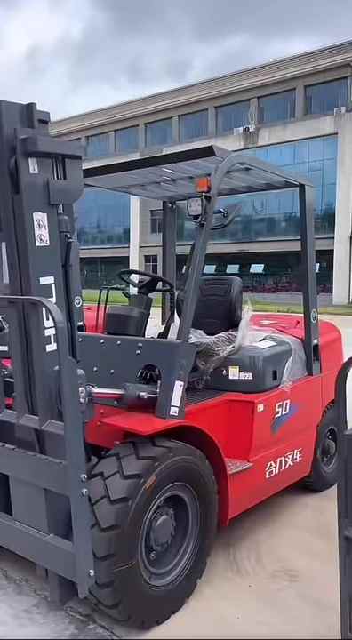 Heli CPCD50 Lifting Machine Diesel Forklift With Auto Transmission 5Ton ...