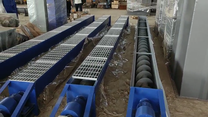 12m Screw Conveyor Auger Feeder for Sludge Drilling Specific Length ...