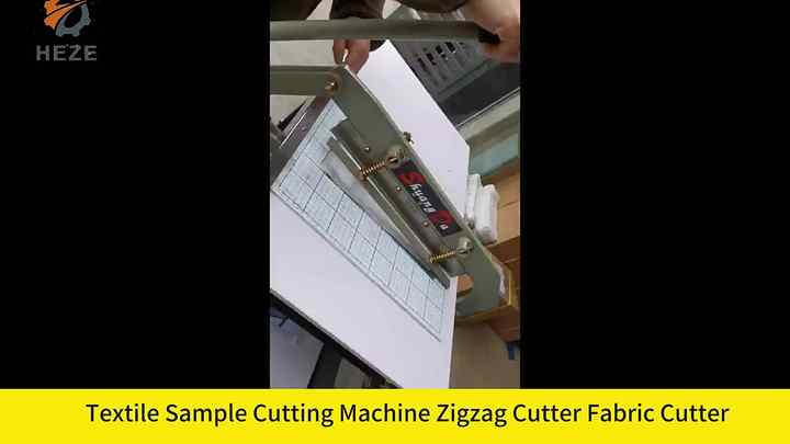Zig Zag Fabric Cutting Machine Guillotine Shears Fabric Sample Machine ...