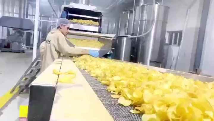 Fully Automatic Potato Crisp Production Line Used for the Food ...