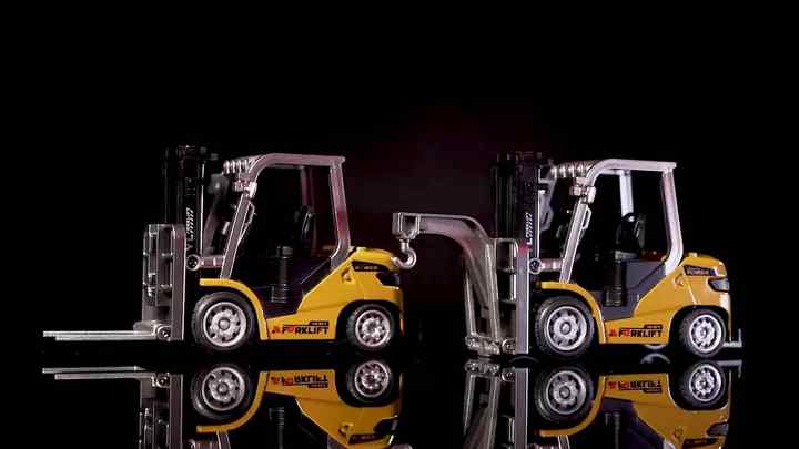 1/64 Scale Alloy Carry-scraper Model Metal Remote Controlled Forklift ...