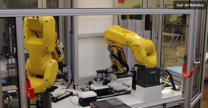 6 Axis Industrial Robot FANUC LR Mate 200iD 7kg Automatic Automotive ...