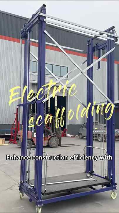 Foldable Electric Scaffold Lift 6m 500kg Load Capacity Remote Control ...