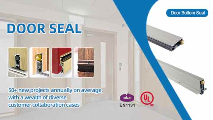 Fire Rated UL10C Mortise Concealed Threshold Door Bottom Seal Automatic ...