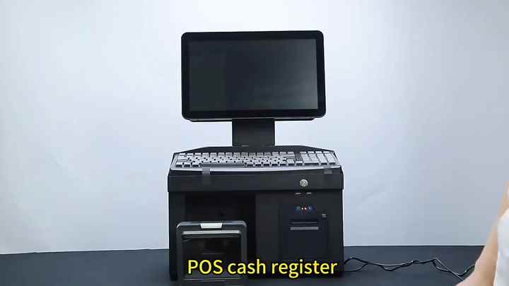 Pos 14 Inchinch Dual Screen Pos Printer All One windows Cashier with ...