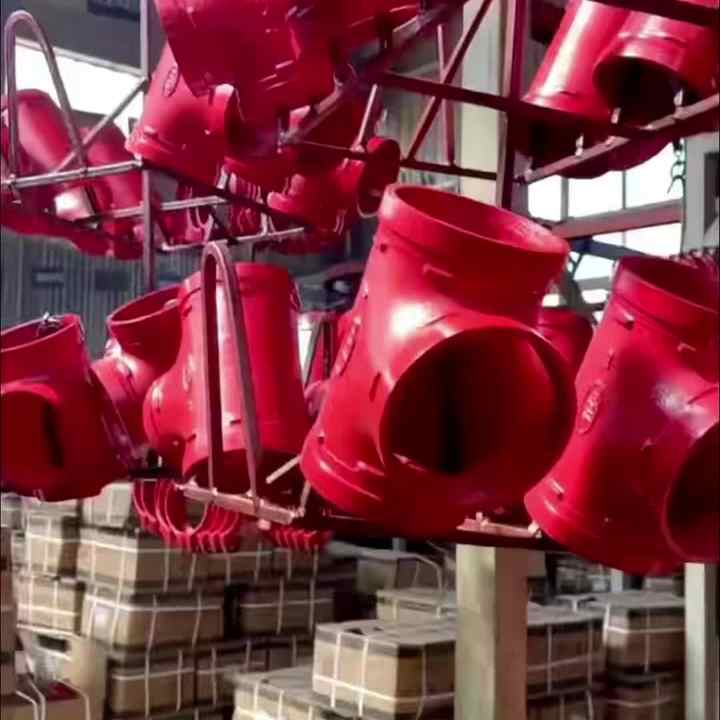 FM UL Grooved Ductile Iron Pipe Connection Fire Sprinkler System ...