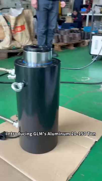 Aluminum Lock Nut Cylinders RACL Series 20-150t Single Acting Plunger ...