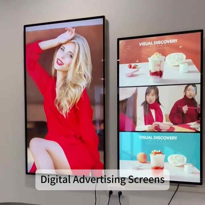 Wall Mounted 32 Inch Advertising Player Digital Signage Machine Android ...