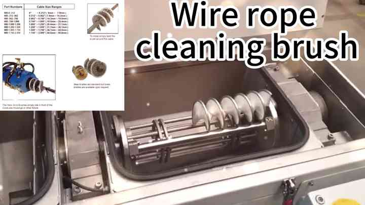 Wire Rope Cleaning Brush - Brass Wire Industrial Brush for Effective ...
