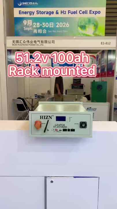 5kWh 10kWh LiFePO4 Solid State Lithium Solar Battery Built-in BMS 51.2V ...