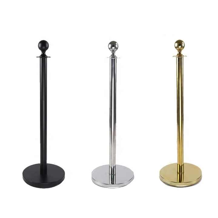 Stainless Steel Stanchion Post with Removable Base Crowd Control ...