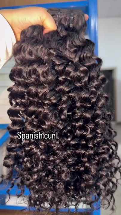 New Arrivals Spanish Curly Hair Bundles Cuticle Aligned Raw Human Hair ...