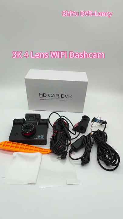 4K 4 Lens 3 Inch WIFI Dashcam 3K Car Recorder Car CameraCar Black Box ...