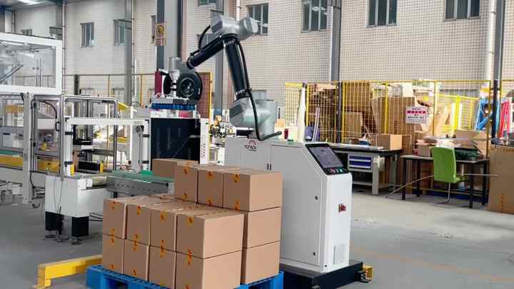 Automatic Carton Stacking System Cobot Palletizing Machine ...