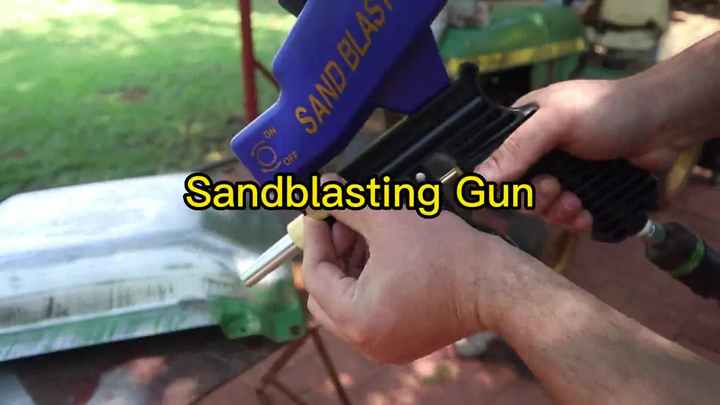 Air Hand Held SandBlaster Gun Pistolet Sablage Pneumatique Function ...