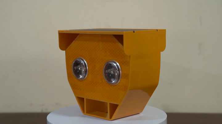 Road Security Solar Beacon Light Solar Synchronous Cat Eye Light for ...