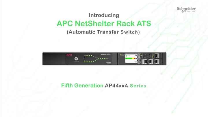 1U 16A APC ATS AP4423A NetShelter Rack Automatic Transfer Switch 230V ...