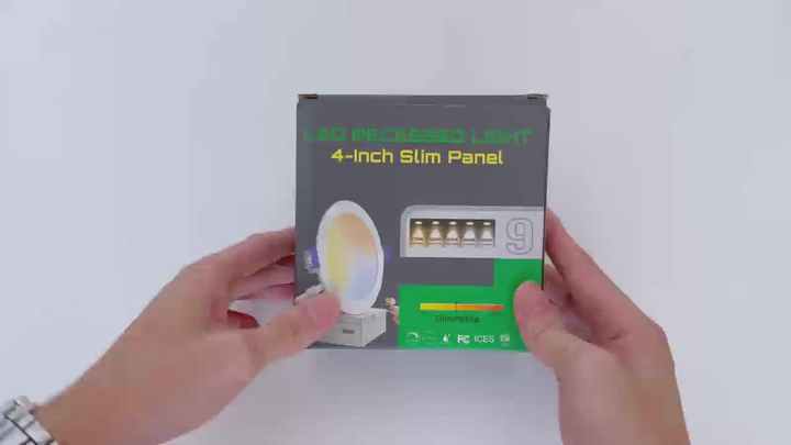 Square High Hat Lights - Efficient 9W to 12W LED Panels