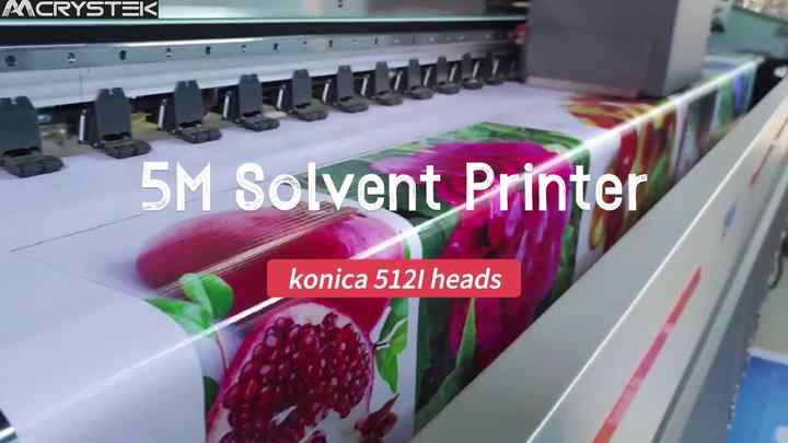 5M Solvent Printer with Konica 1024I Printheads - High Accuracy