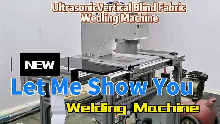 Fabric Vertical Blind Ultrasonic Welding Machine - PLC Core