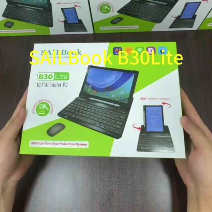 Newest 10.1 Inch Android 14 AI Tablet PC 12+256GB Sailbook B30 Lite ...