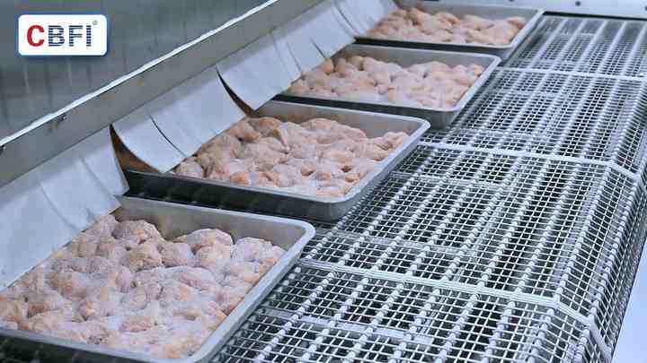 IQF Tunnel Blast Freezer - Efficient Chicken Meat Freezing
