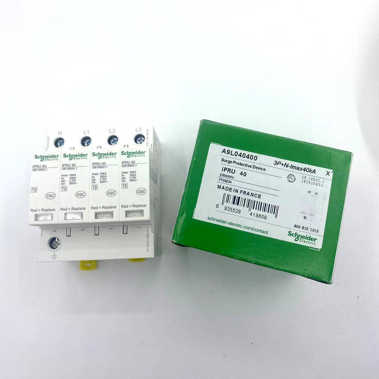 SPD IPRU 40 3P+N-Imax 40kA 350V Surge Current Circuit Protector 20KA ...