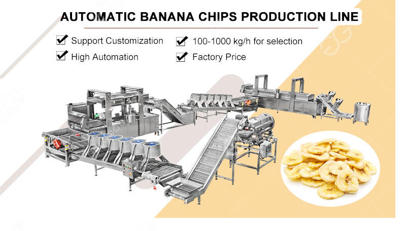 Small Plantain Chips Production Line Plantain Chips Making Machine ...