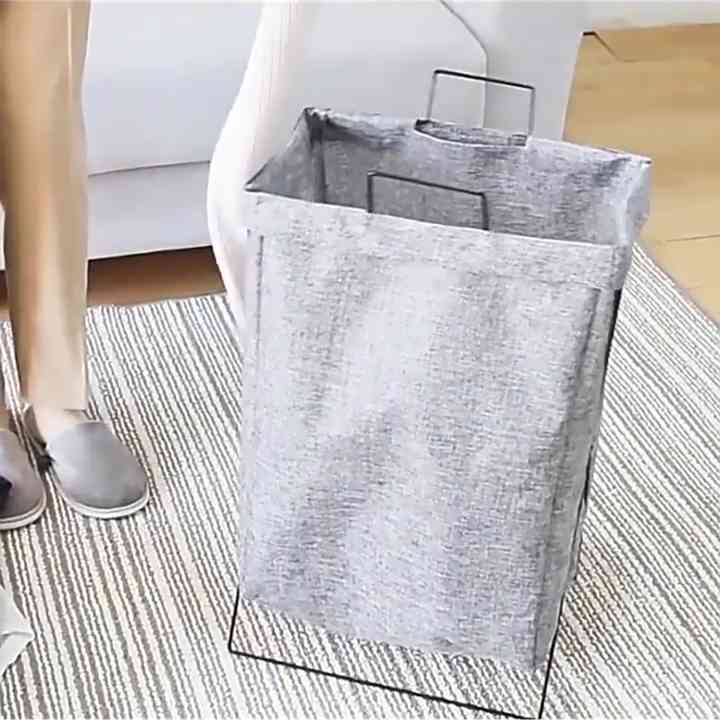 Collapsible Durable Modern Dirty Clothes Cloth Bucket with Carbon Steel ...