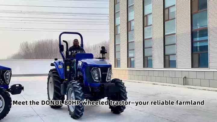 80HP 4WD Modern Farm Tractor Advanced Features and Comfort Designed for ...