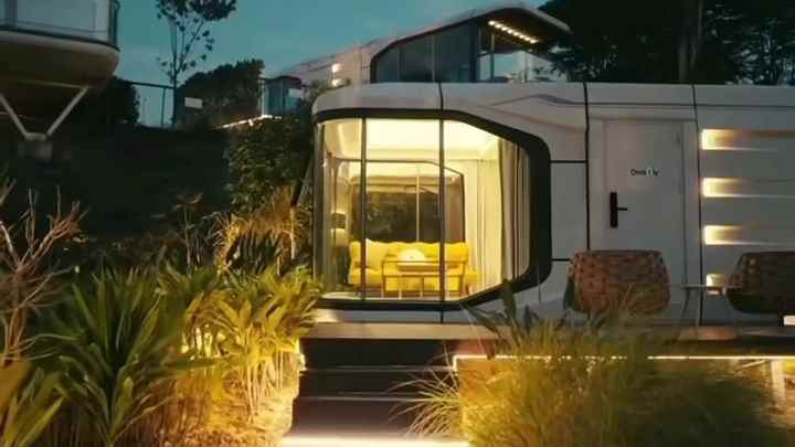 Light Steel Space Capsule Prefabricated Sleep Capsule Solution, Used in ...