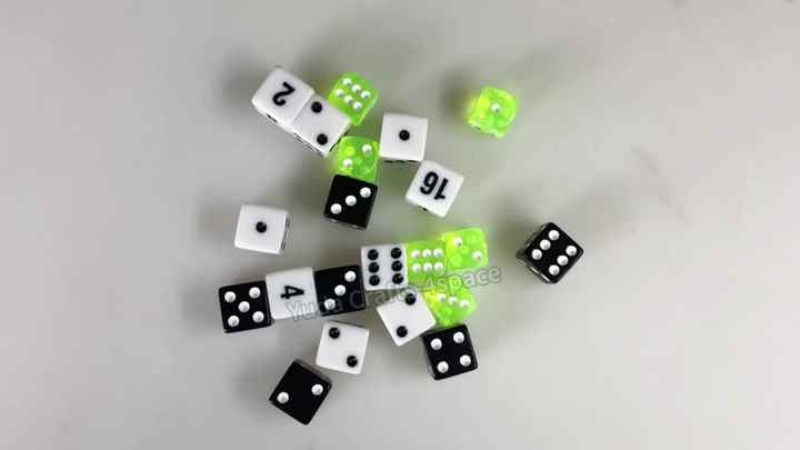 Customizable Surface Logo Dice Set Plastic 16 mm D6 6 Sides Acrylic ...