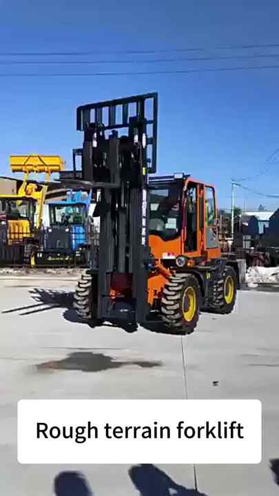 All Terrain 4wd Forklift Manufacturer 3.5 Ton Heavy Duty diesel All ...