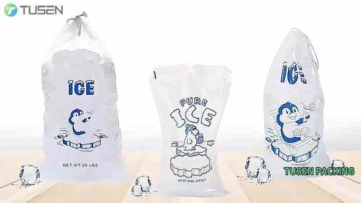Transparent Ice Bag Plastic - Eco-Friendly & Recyclable