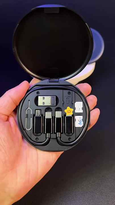 60W 3A Fast Charging Multifunction Cable Kit - Travel USB C