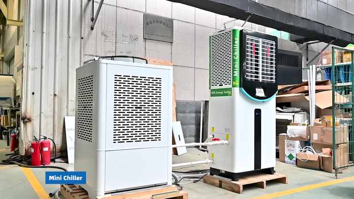 Floor Standing Axial Cabinet Type Air Conditioner - Mini Chiller AC