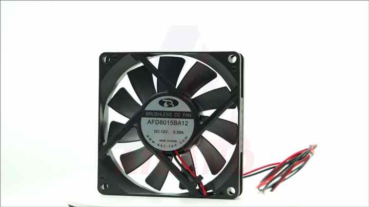 80mm DC Fan 12V Computer Fan 80mm 3.15 Inch 2 Pin XH 2.54 8025 High Performance Cooling Fan ...