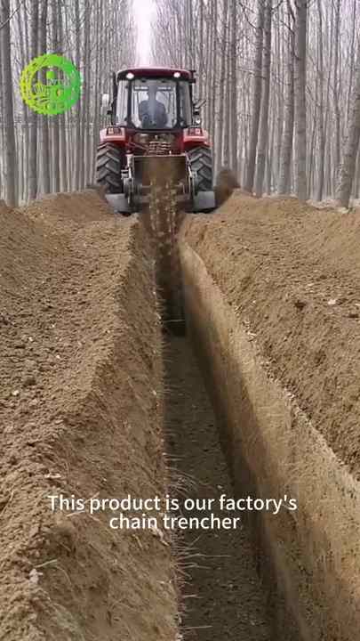 Tractor Mounted Hydraulic Chain Trencher Bullet Tip Ditch Digger for ...
