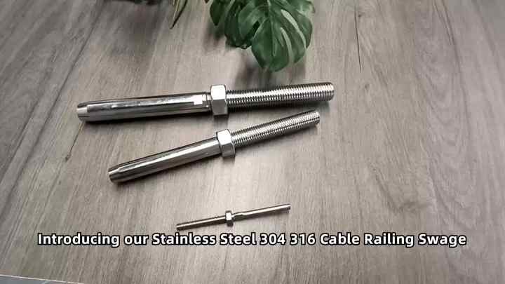 SS Wire Rope Fitting Adjustable Swage Rigging Terminal Swage Stud ...