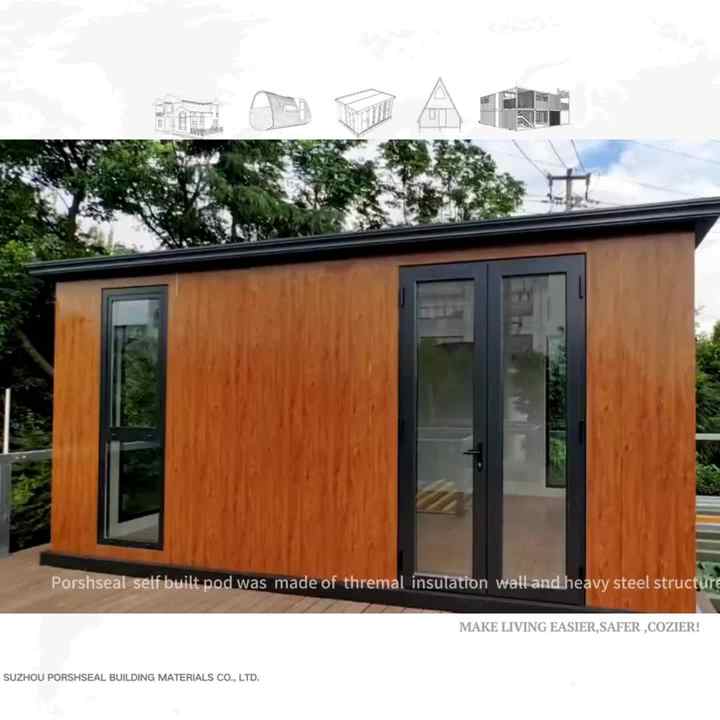 40ft Luxury Eco-Friendly Steel Prefab Container Home Self-Sufficient ...