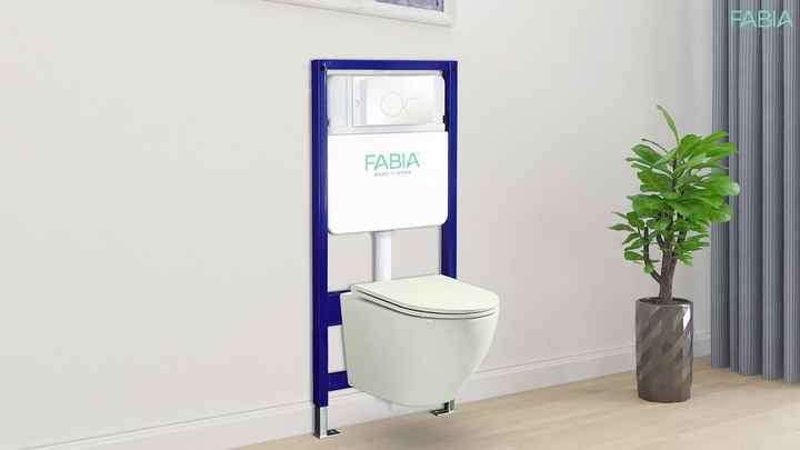 Water Tank Sanitary Wall Hung Toilet Flush System - 3L/6L Dual Flush