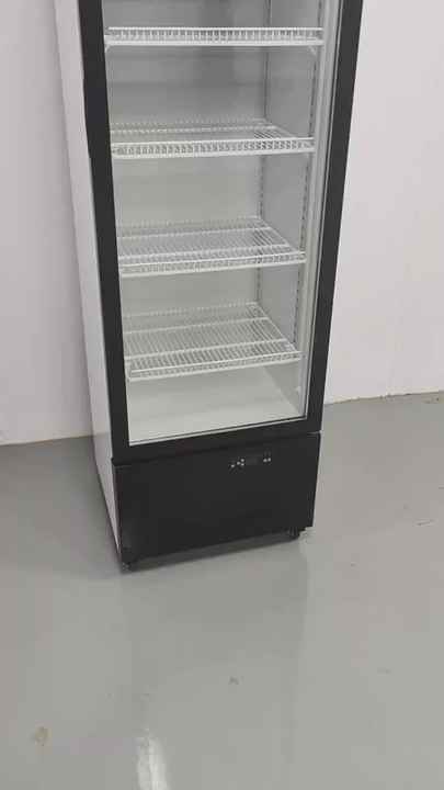Upright Single Door Beverage Cooler with Digital Control Display ...