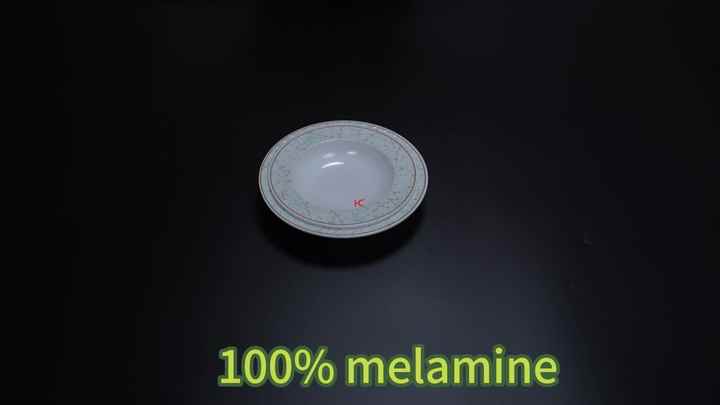 Customizable Modern Eco-friendly Melamine Dinnerware Set Wide Edge ...
