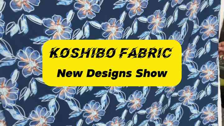Black Floral Koshibo Polyester Woven Custom Digital Printed 125gsm ...