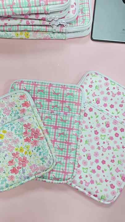 Factory Custom Neoprene Book Sleeve with Zipper 3 Sizes Cute Kindle ...