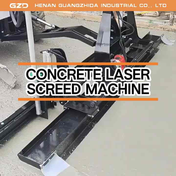 Drive Hydraulic Concrete Self-Leveling Vibrating Laser Screeds Screed ...