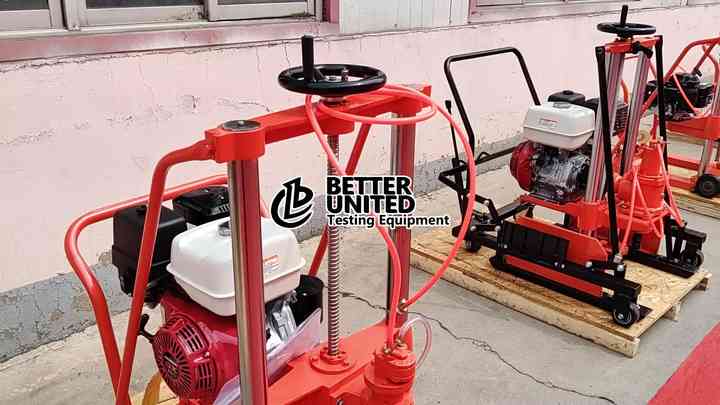 BTUTEST Engine Road Coring Machine 1-Year Concrete Core Drilling ...